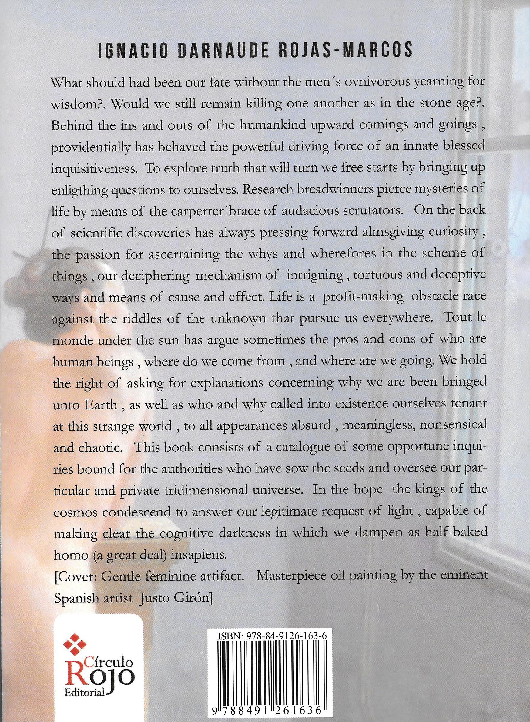Libro "Metaphysical questions" - Ignacio Darnaude Rojas-Marcos.